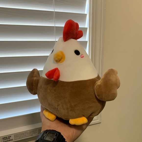 Toys | Brown And White Chicken Plush Toy | Poshmark